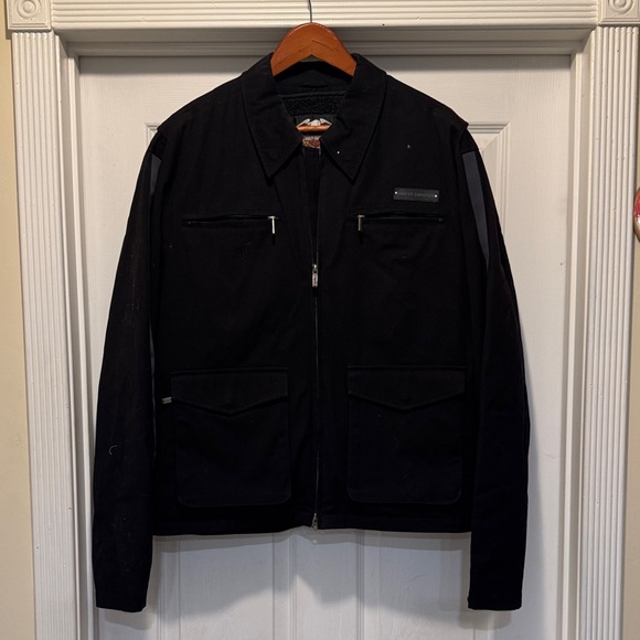 Harley-Davidson | Jackets & Coats | Harleydavidson Black Military Field ...